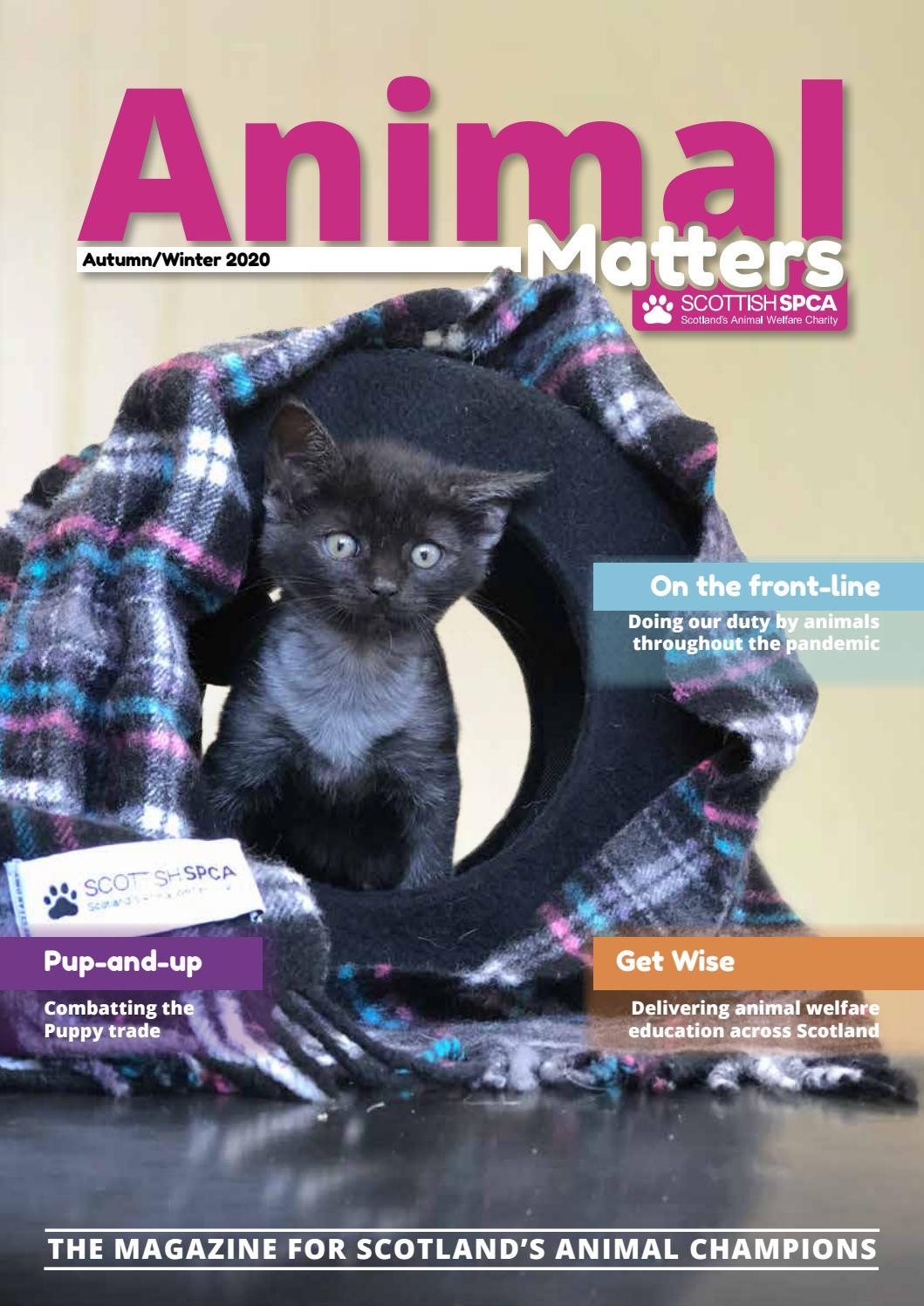 Scottish SPCA Animal Matters Magazine - Autumn/Winter 2020 by Scottish ...