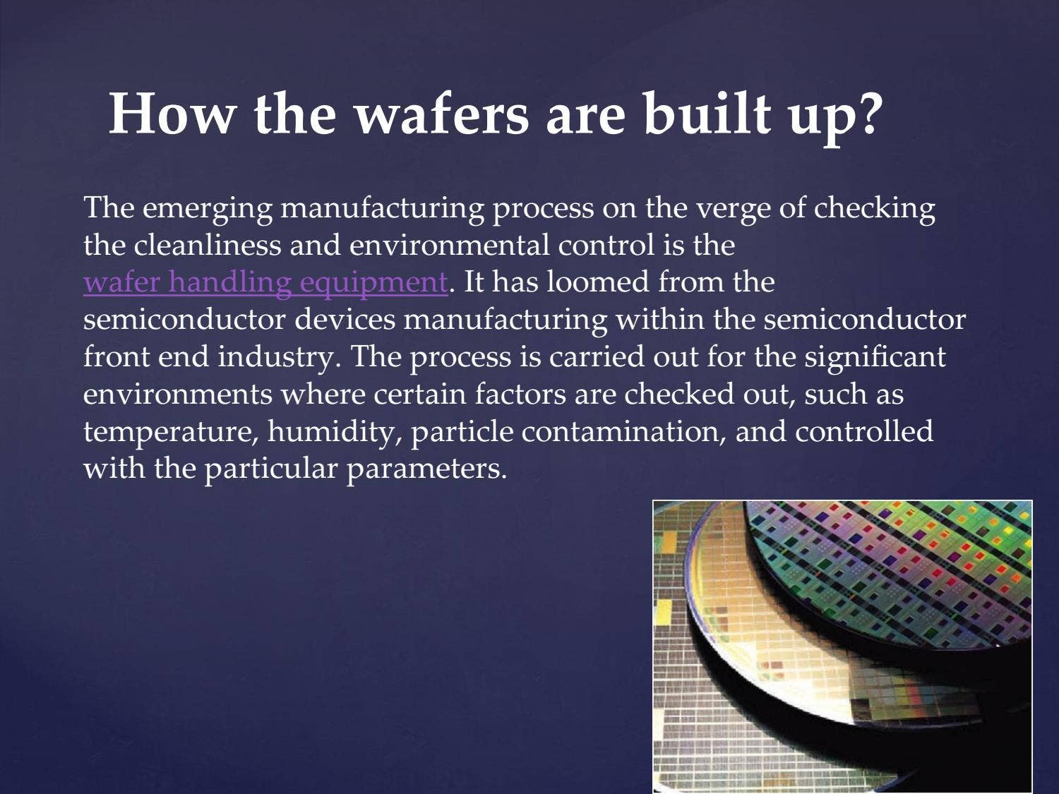 Wafer Front End Semiconductor Manufacturing Process by Kensington Labs ...