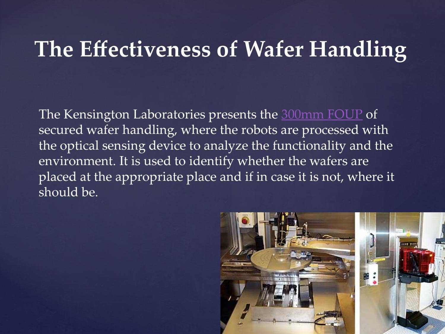 Wafer Front End Semiconductor Manufacturing Process by Kensington Labs ...