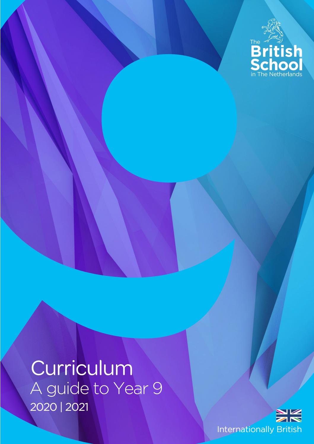 SSL Year 9 Curriculum Booklet By The British School In The Netherlands