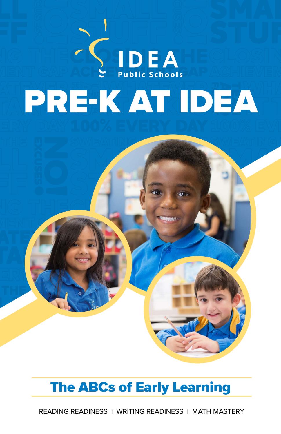 Pre K Booklet Full Day By IDEA Public Schools Issuu