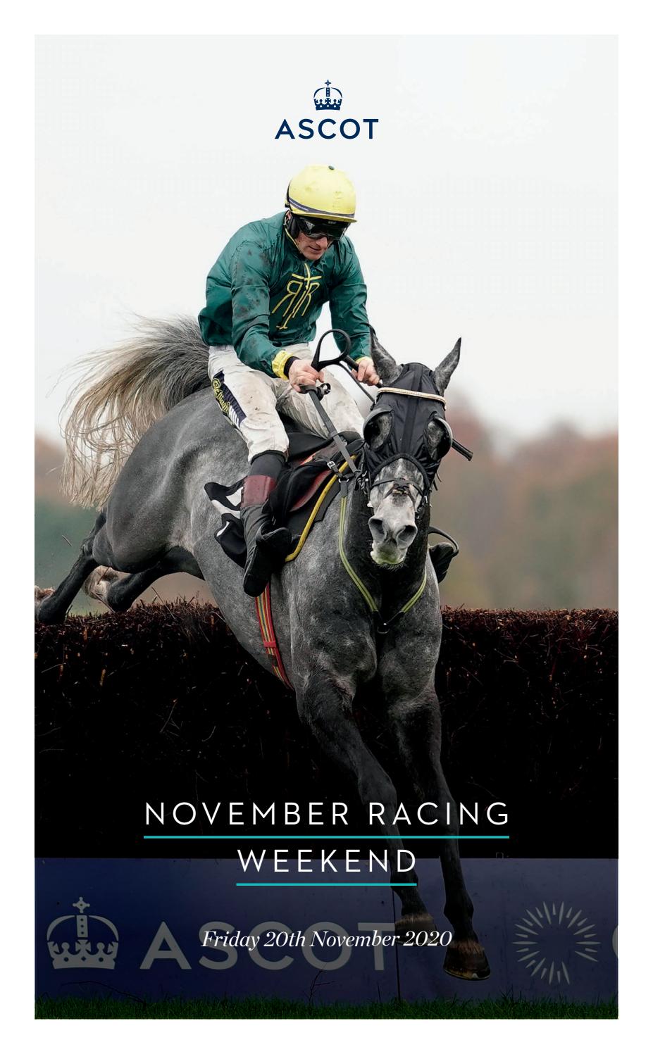 Ascot 20th November Racecard by Weatherbys - Issuu