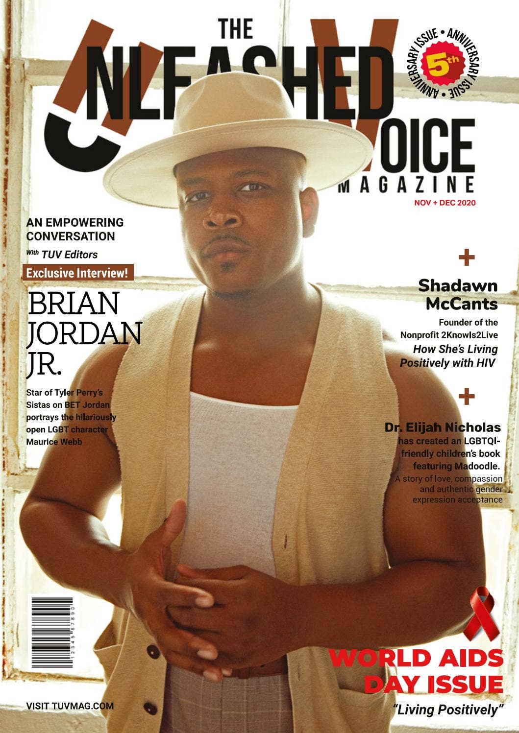 The Unleashed Voice 2020/ Nov-Dec World AIDS Day Issue featuring Actor ...