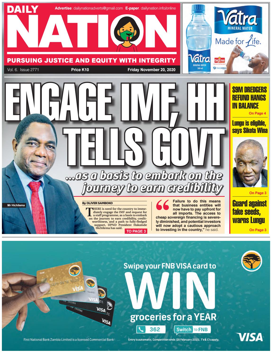 DAILY NATION Friday 20 November 2020 by dailynation - Issuu