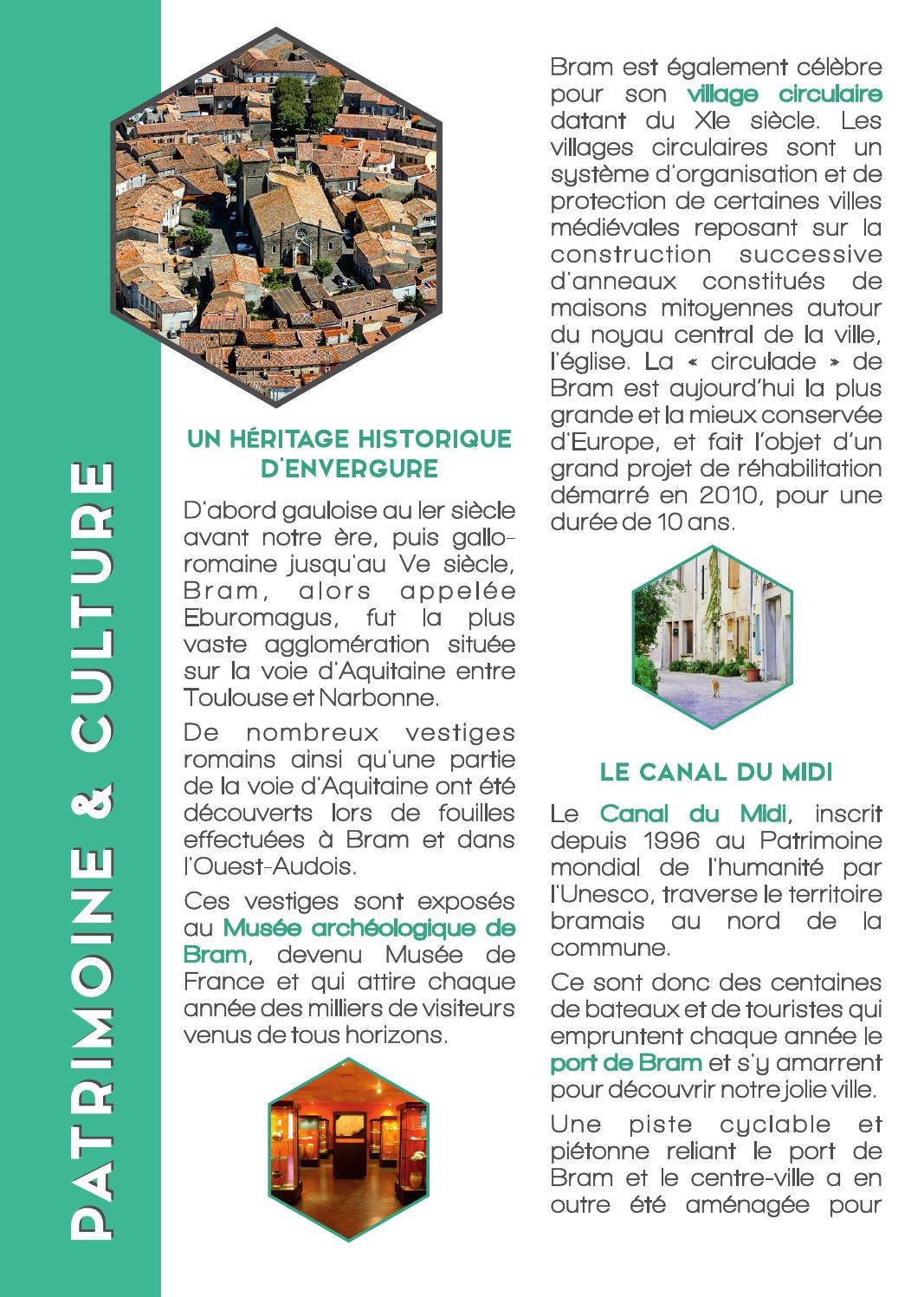 Bienvenue à Bram ! | Le guide 2019 by Ville de Bram - Issuu