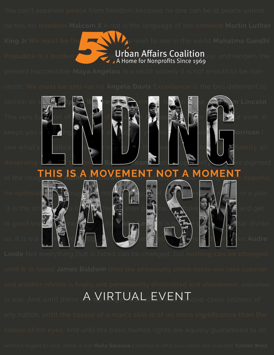 ENDING RACISM: This Is A Movement, Not A Moment by Urban Affairs ...