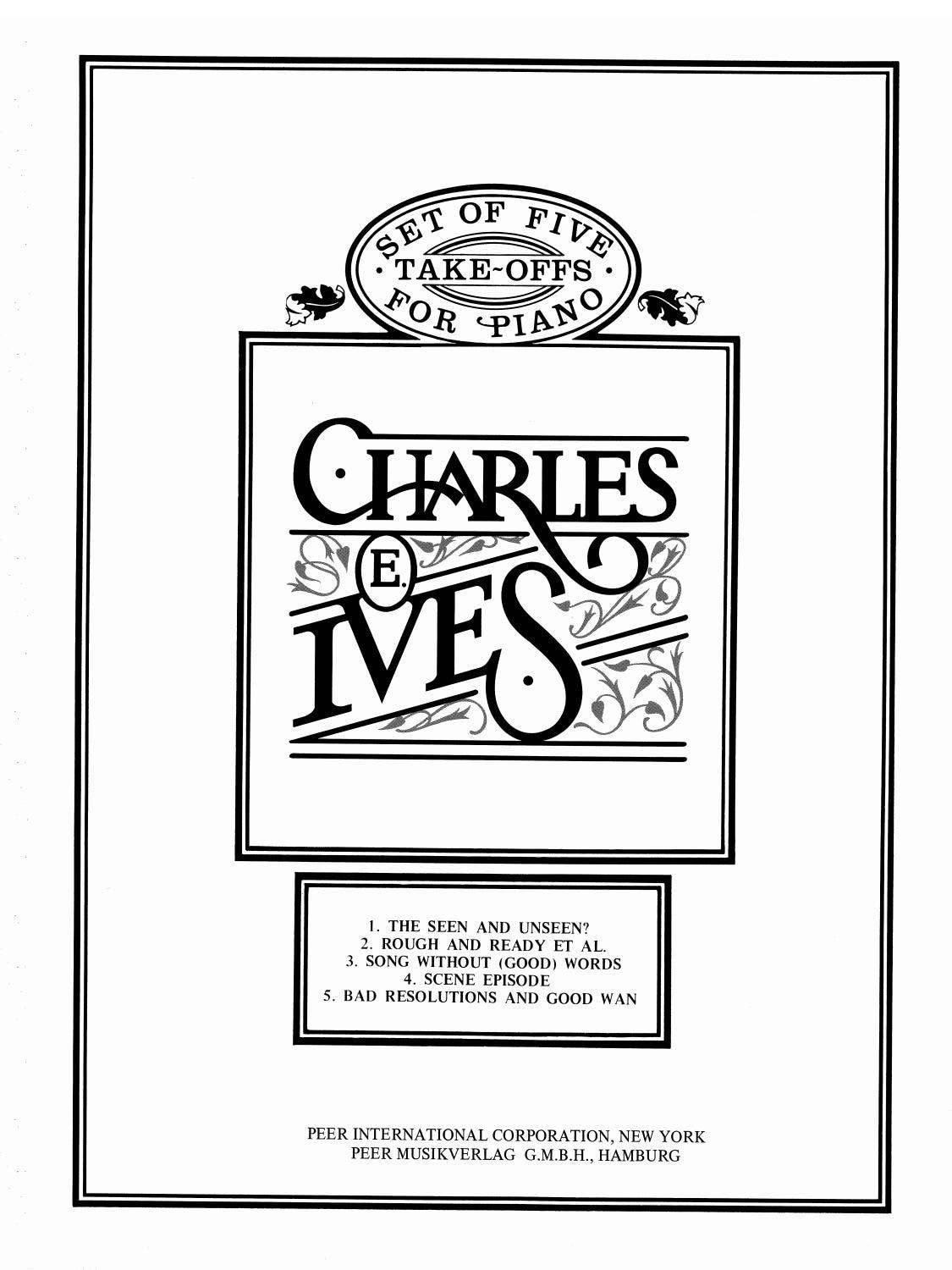 Ives - Set of Five Take-Offs by Peermusic Classical - Issuu