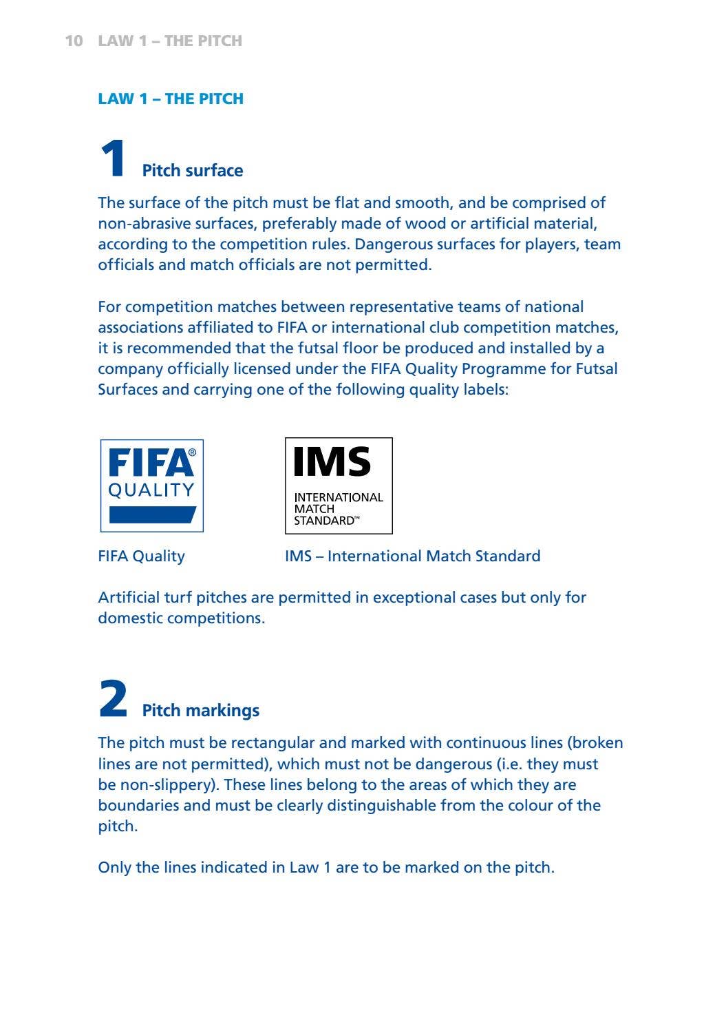 FUTSAL Laws of the Game 2020/21 by OFCFootball - Issuu