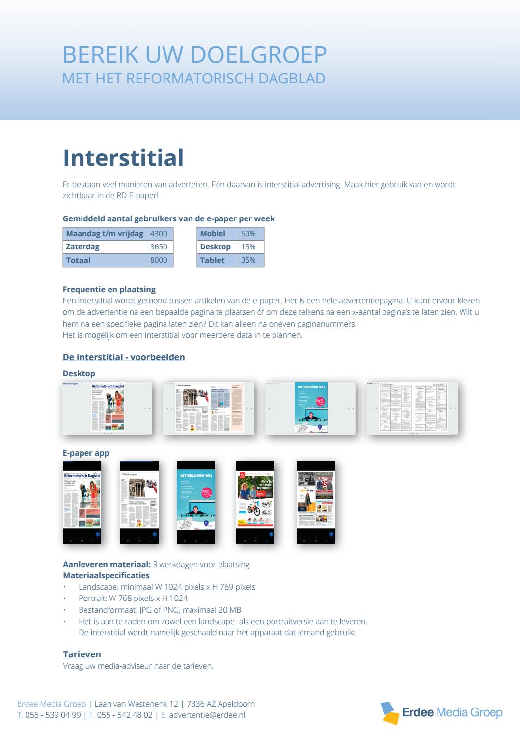 Leaflet interstitial by Erdee Media Groep - Issuu