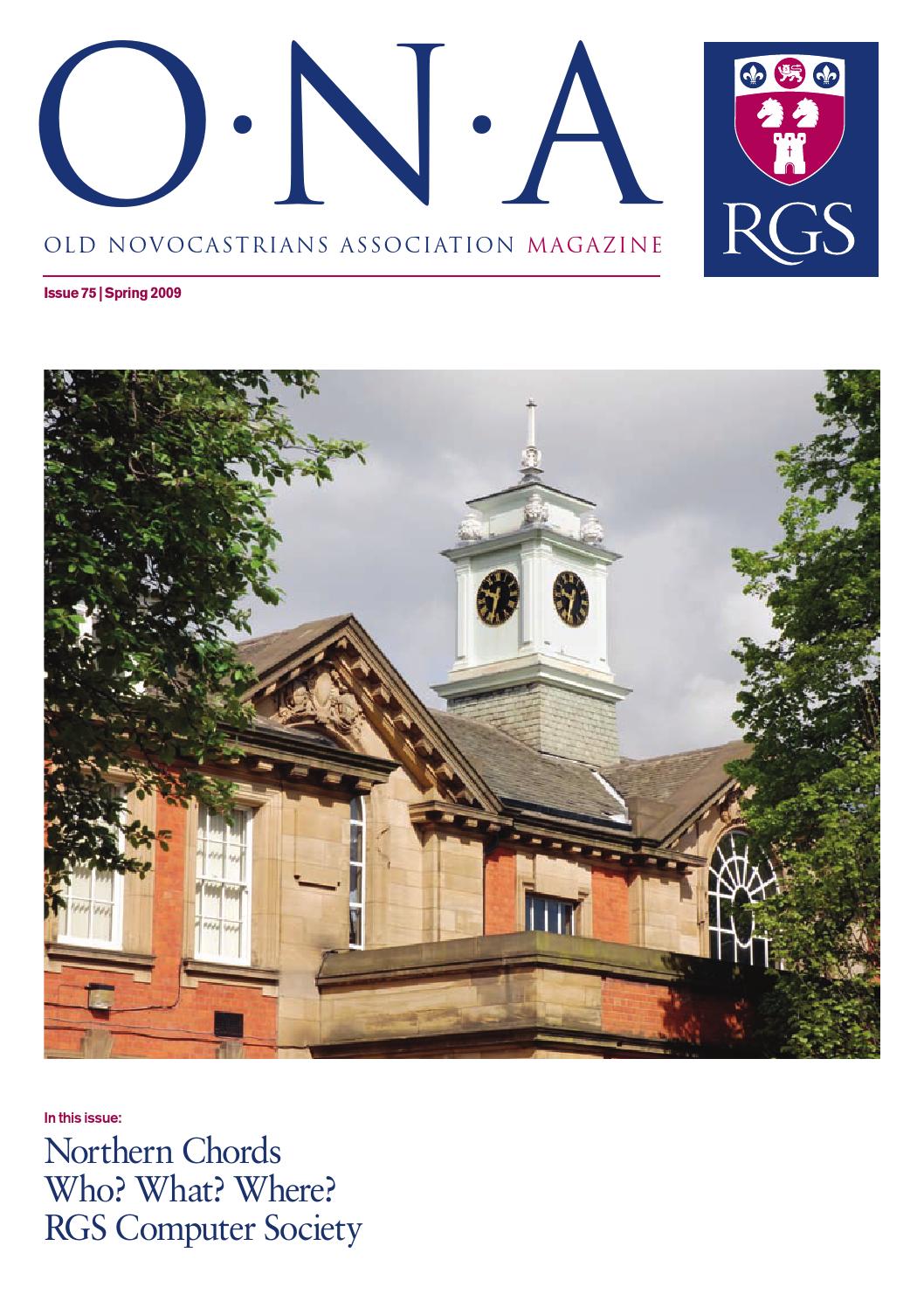 ONA 75 by RGS Newcastle - Issuu