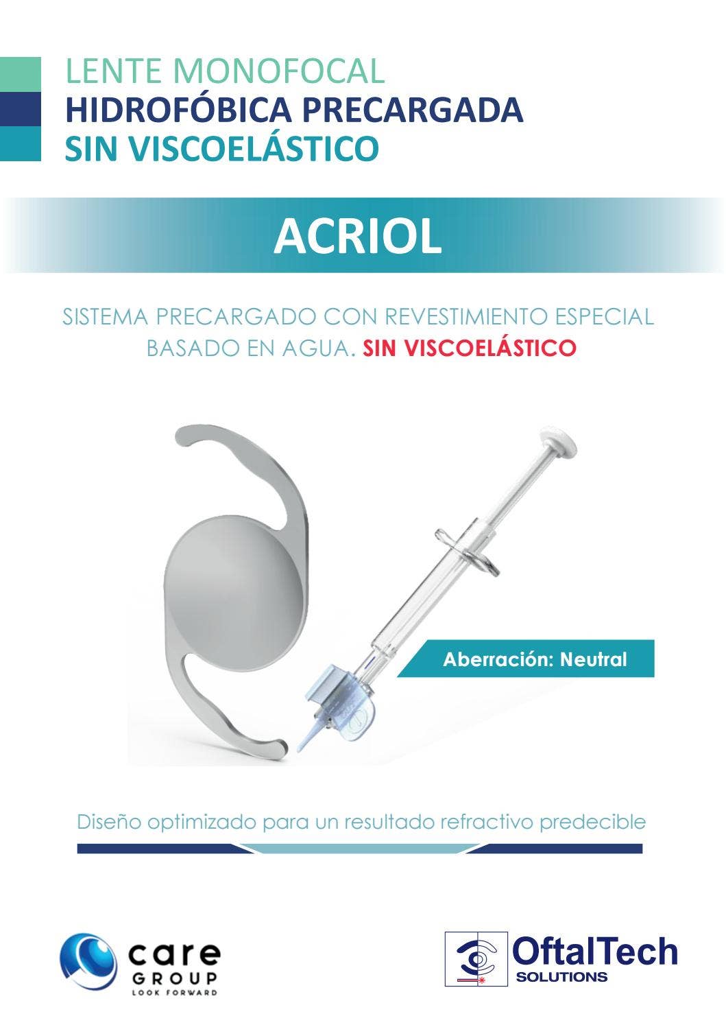 Acriol Monofocal Hidrofóbica by OftalTech Solutions - Issuu