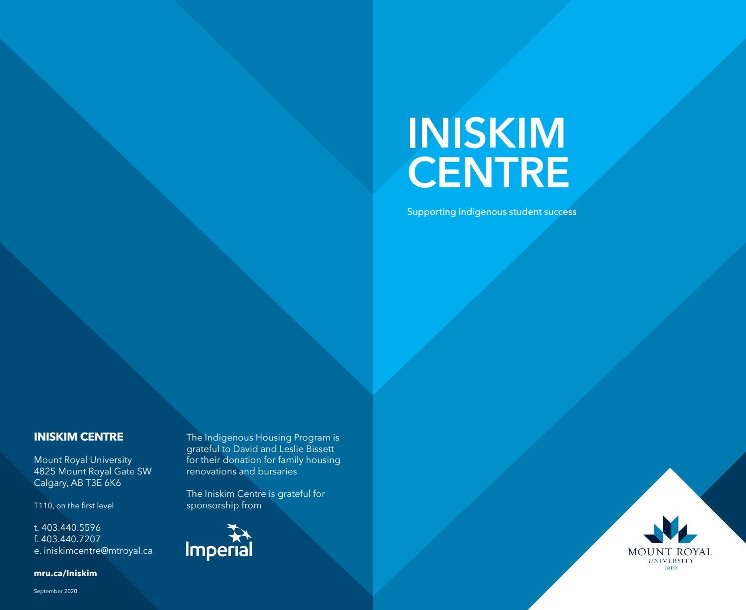 Iniskim Centre by Mount Royal University - Issuu