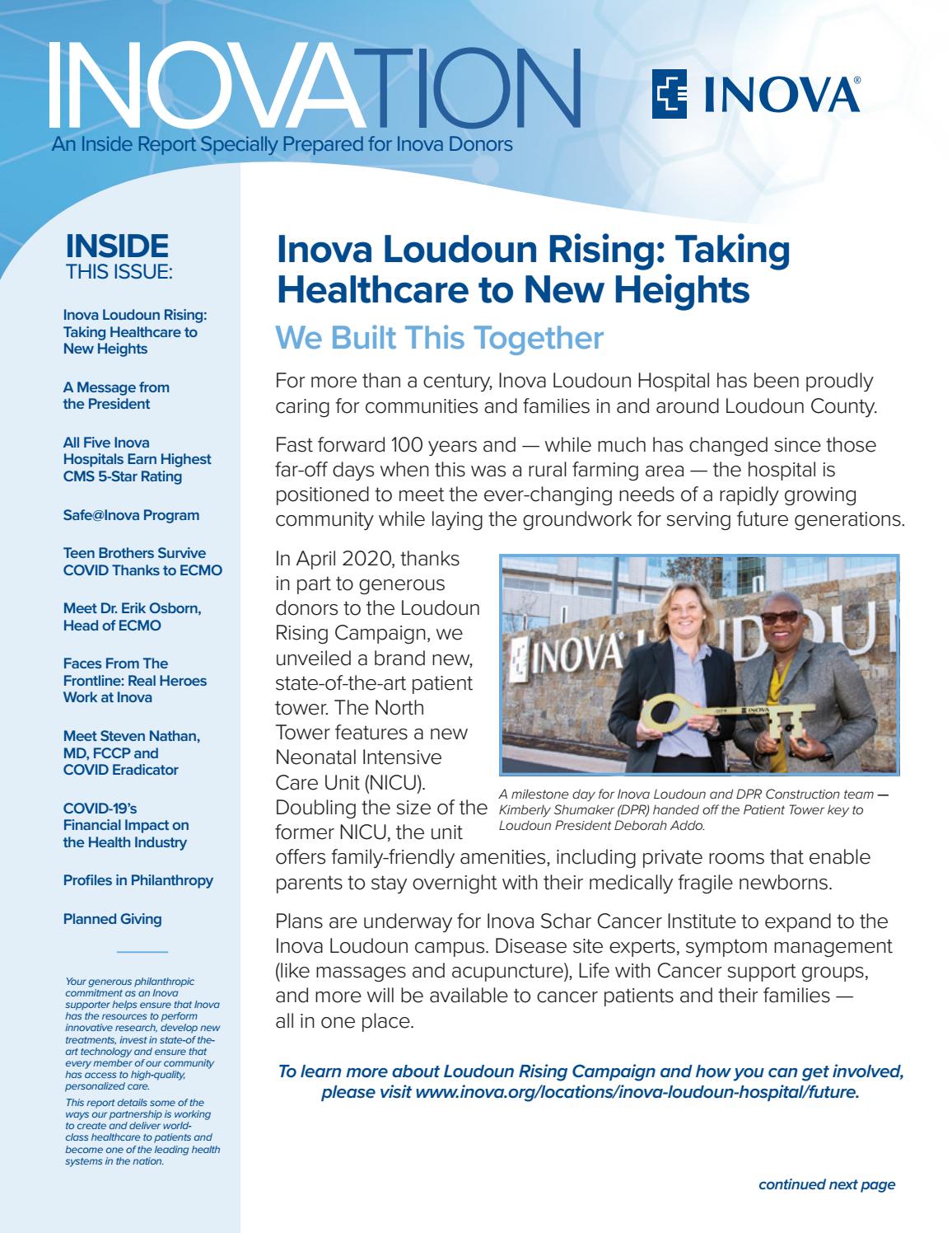 Inovation: An Inside Report for Inova Donors by Inova Health System - Issuu