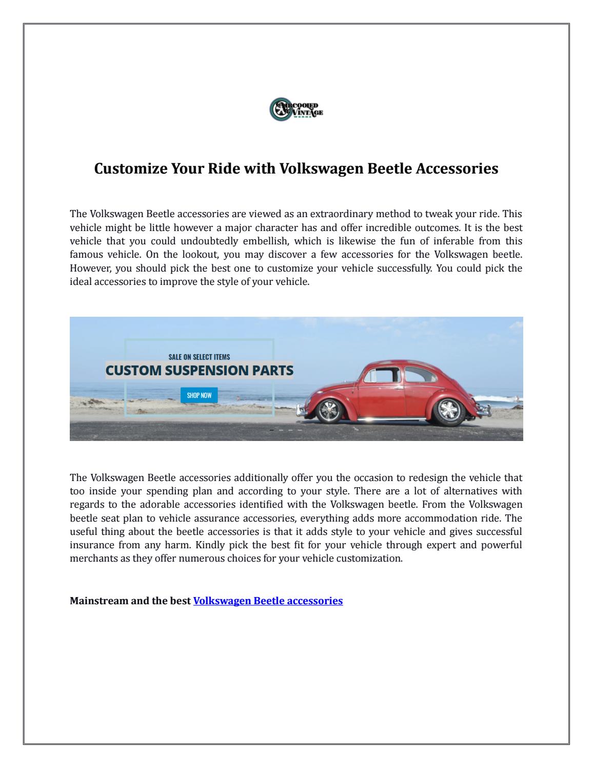 Customize Your Ride with Volkswagen Beetle Accessories by ...