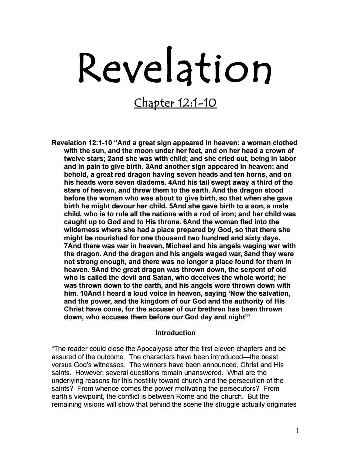Revelation Chapter 12:1-10/Commentary by Mark Dunagan - Issuu