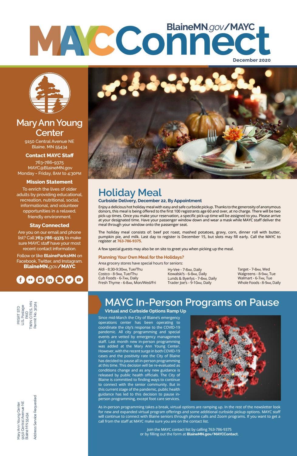 MAYC Connect - December 2020 by City of Blaine - Issuu