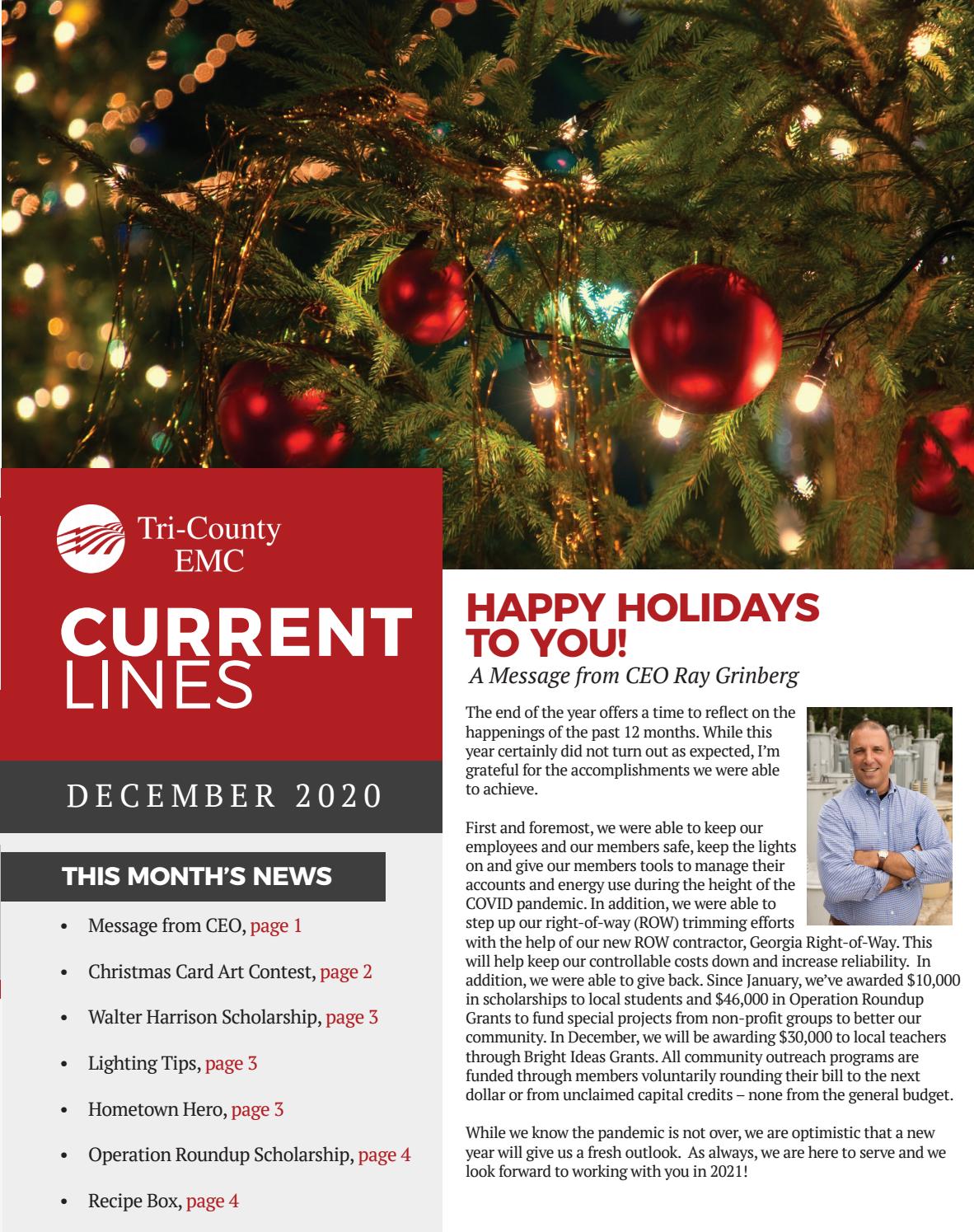 Current Lines - December 2020 by Tri-County EMC - Issuu