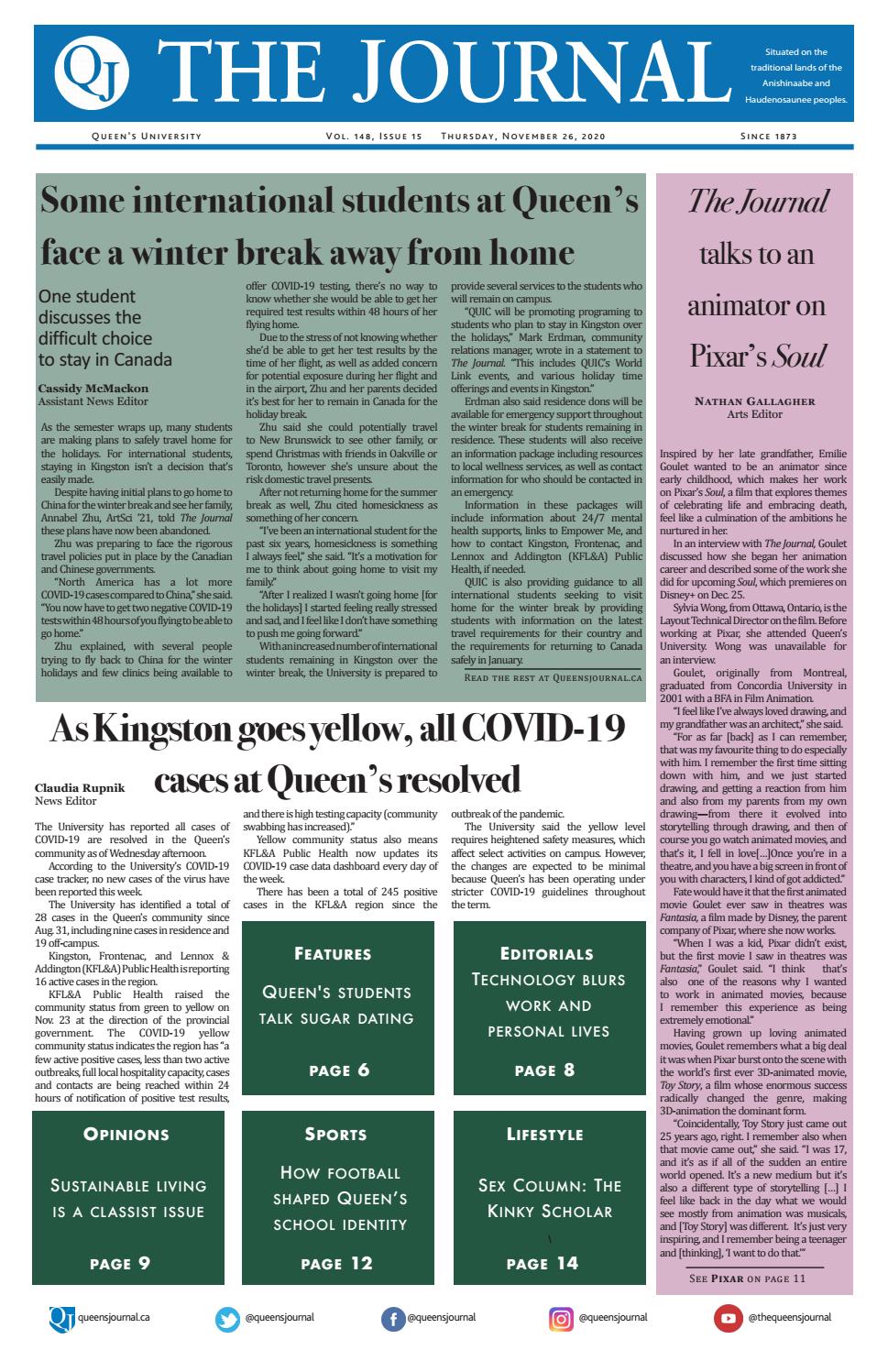 The Queen's Journal, Volume 148, Issue 15 by The Queen's Journal - Issuu