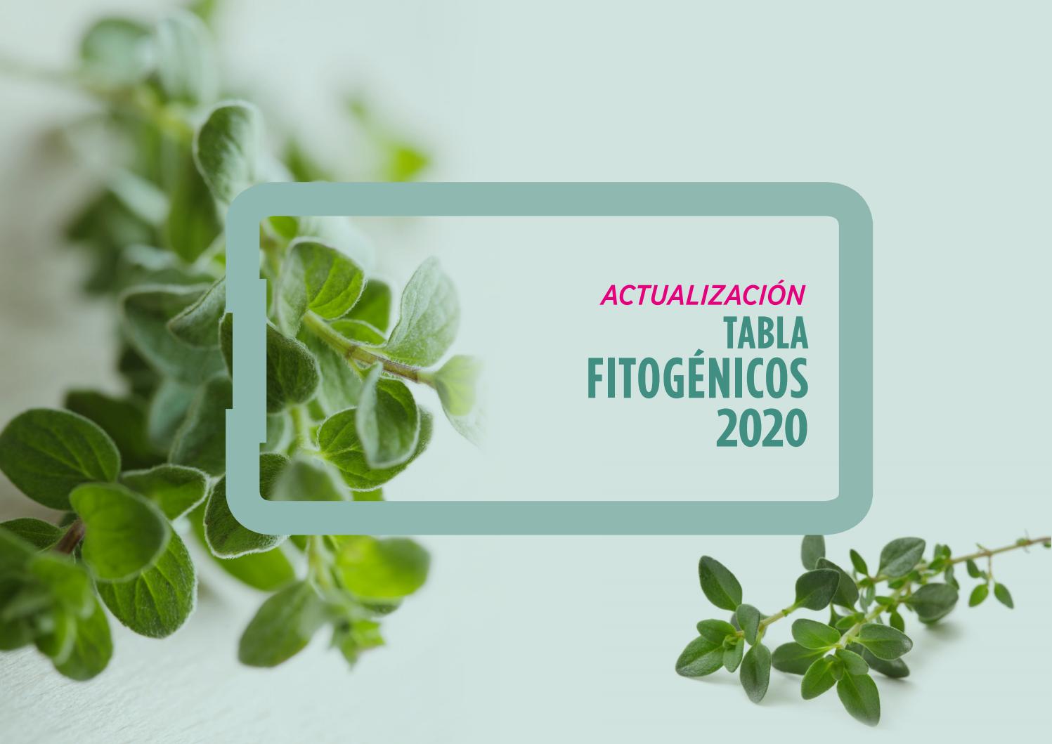 Tabla nutriNews . Aditivos Fitogénicos 2020 by agrinews - Issuu