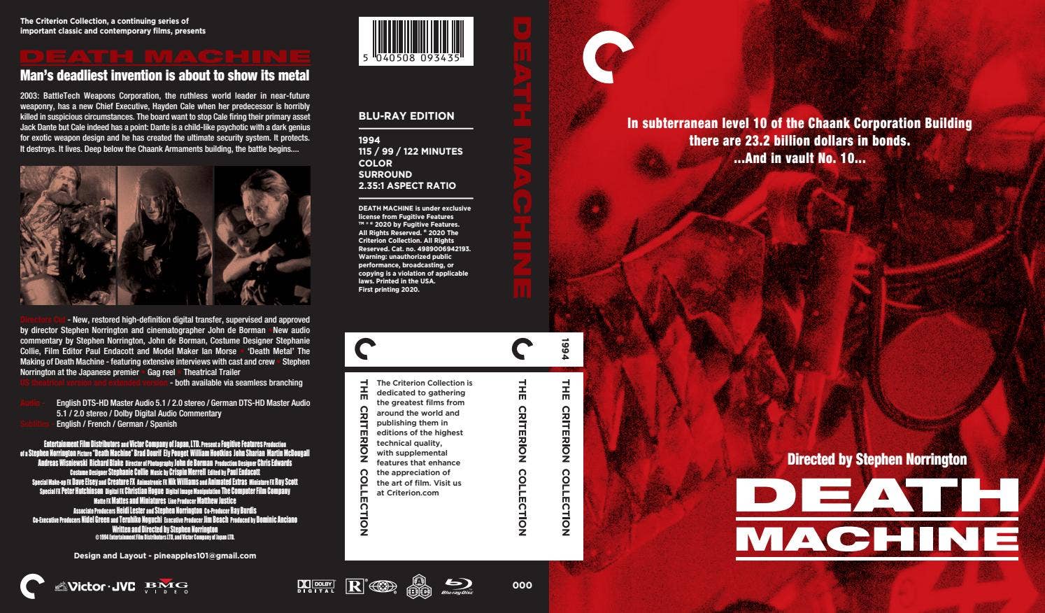 Death Machine - Fake Criterion Collection Artwork by Dave Simkiss - Issuu
