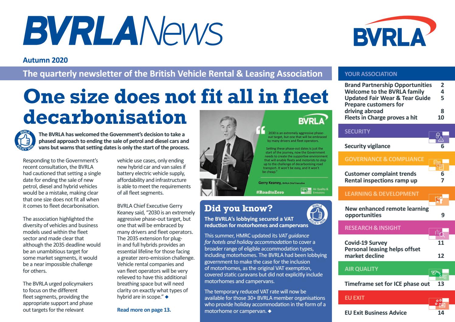 BVRLA News - Autumn 2020 (Leasing) by BVRLA - Issuu
