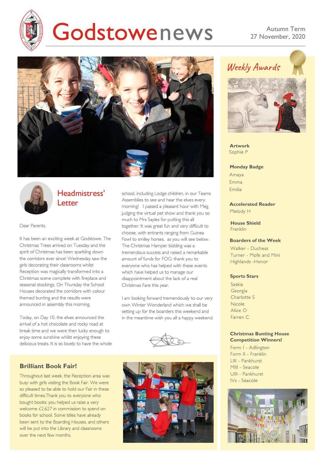 Godstowe News - Autumn 2020 27/11 by GodstowePrep - Issuu