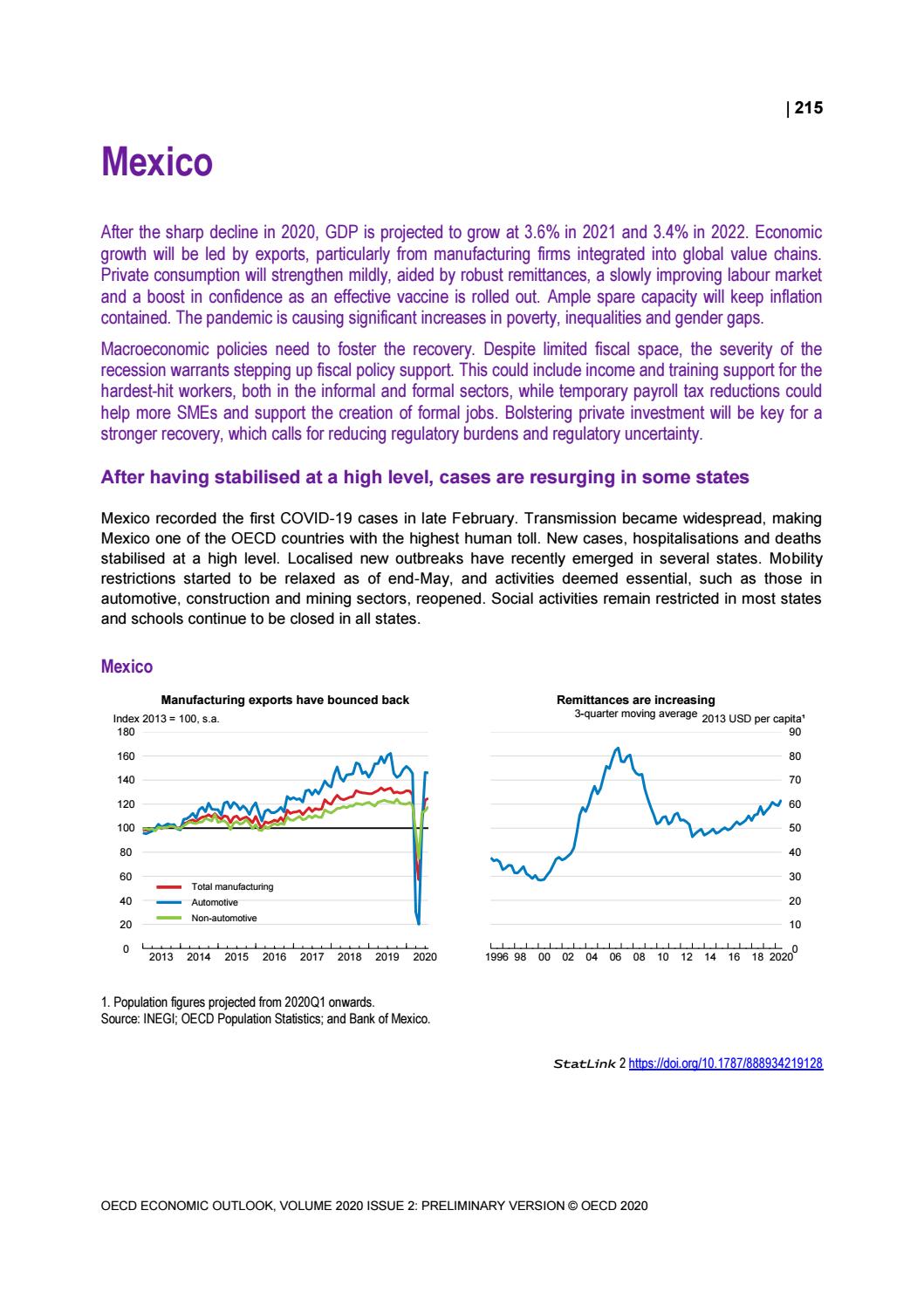 Mexico, OECD Economic Outlook, December 2020 by OECD - Issuu