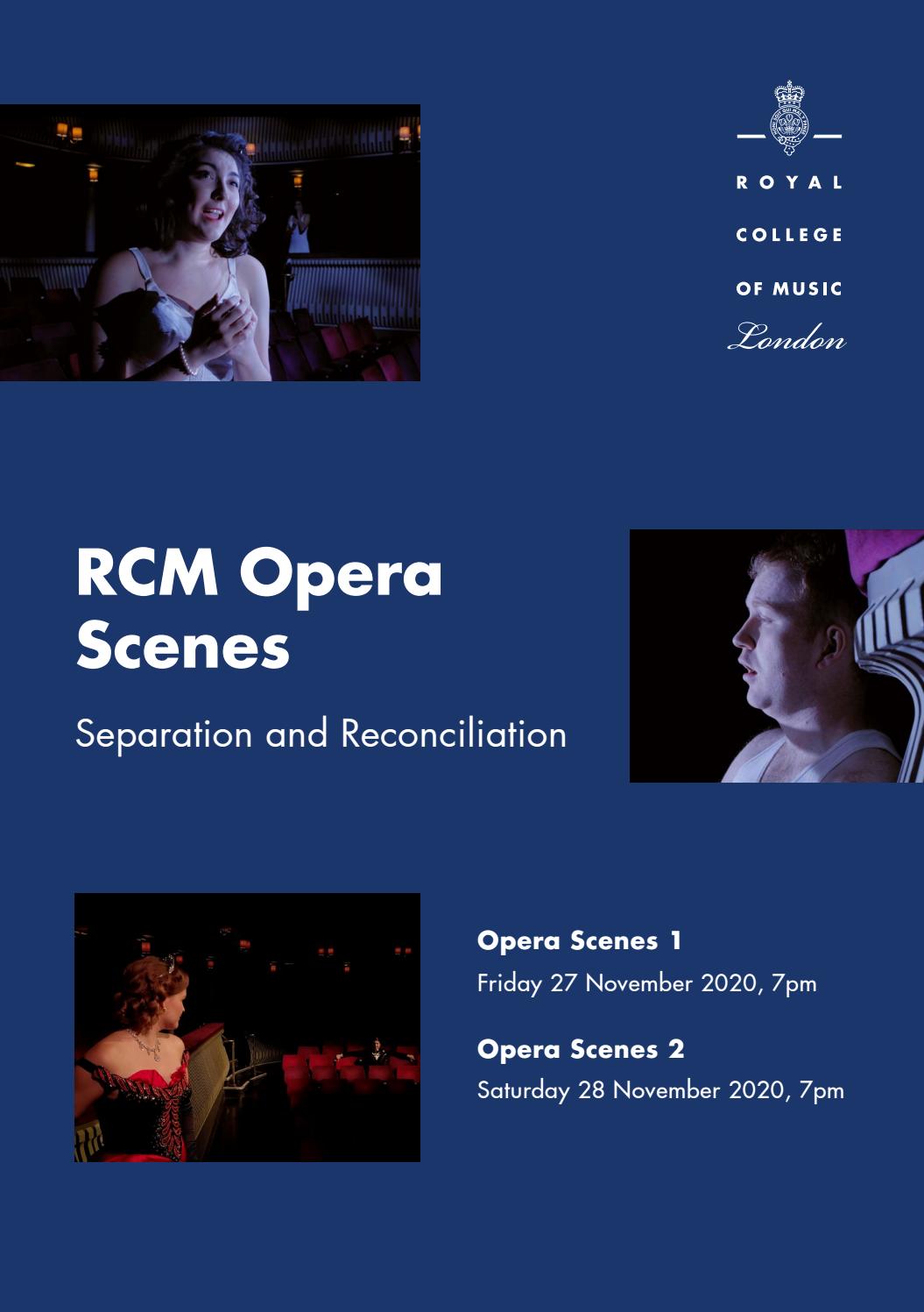 RCM Opera Scenes Programme 2020 by Royal College of Music - Issuu