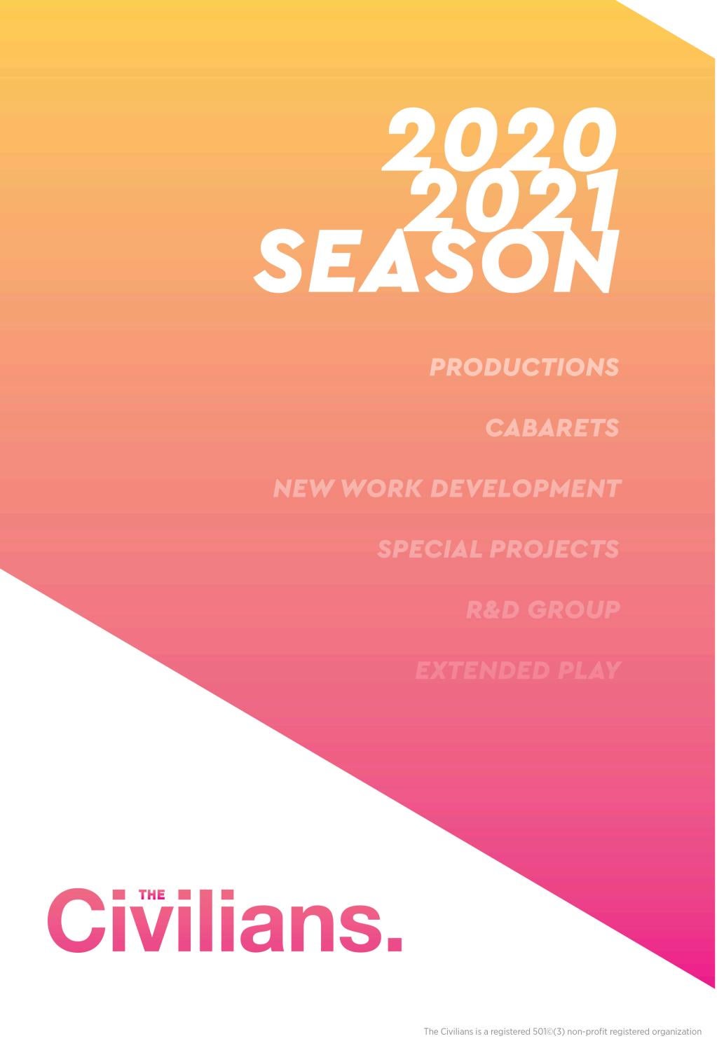 The Civilians 2020/21 Season Brochure by The Civilians - Issuu