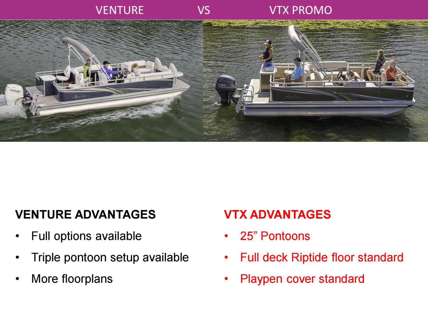 2021 Avalon Model Comparison by Avalonpontoons - Issuu