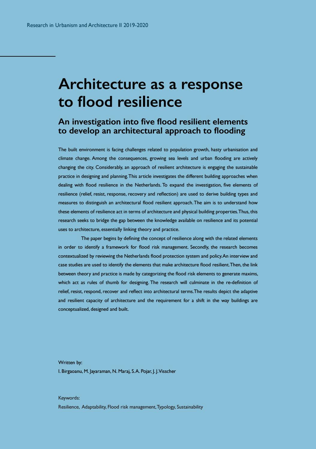 Architecture As A Response To Flood Resilience Research Paper By Mallika Jayaraman Issuu architecture-as-a-response-to-flood-resilience-research-paper-by-mallika-jayaraman-issuu