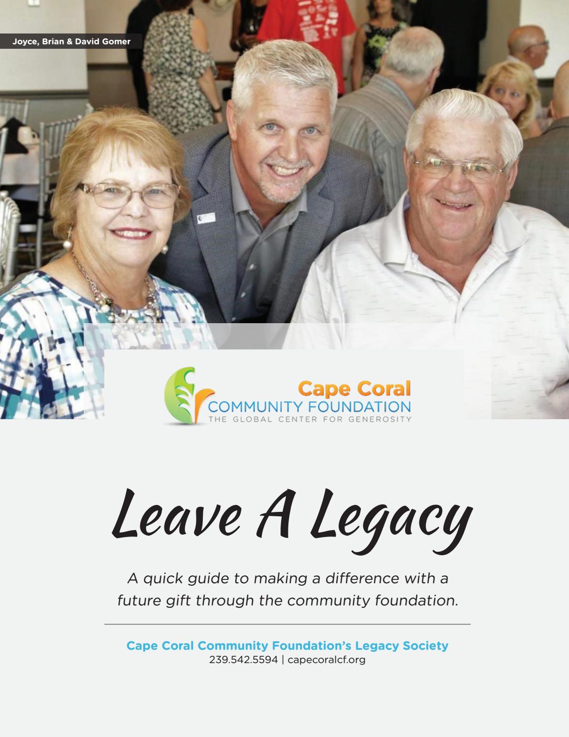 Cape Coral Community Foundation Legacy Guide by Mitchell Graphics - Issuu
