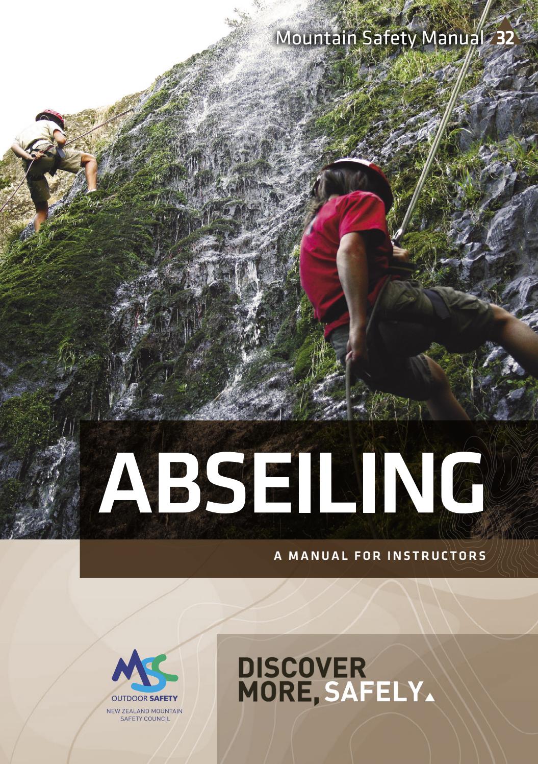 NZ Abseiling Manual for Instructors 32 | 5th Edition | 2013 by New ...