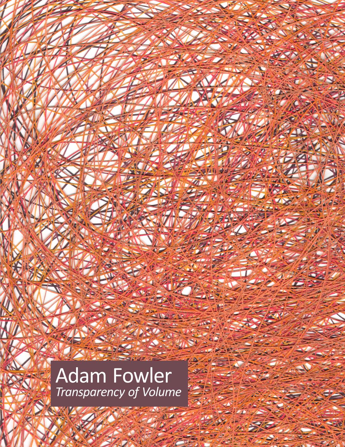 Adam Fowler: Transparency of Volume by Brian Gross Fine Art - Issuu