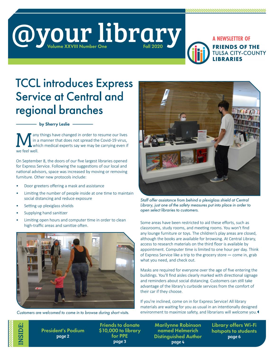 Friends of TCCL Newsletter - Fall 2020 by Friends of the Tulsa City ...