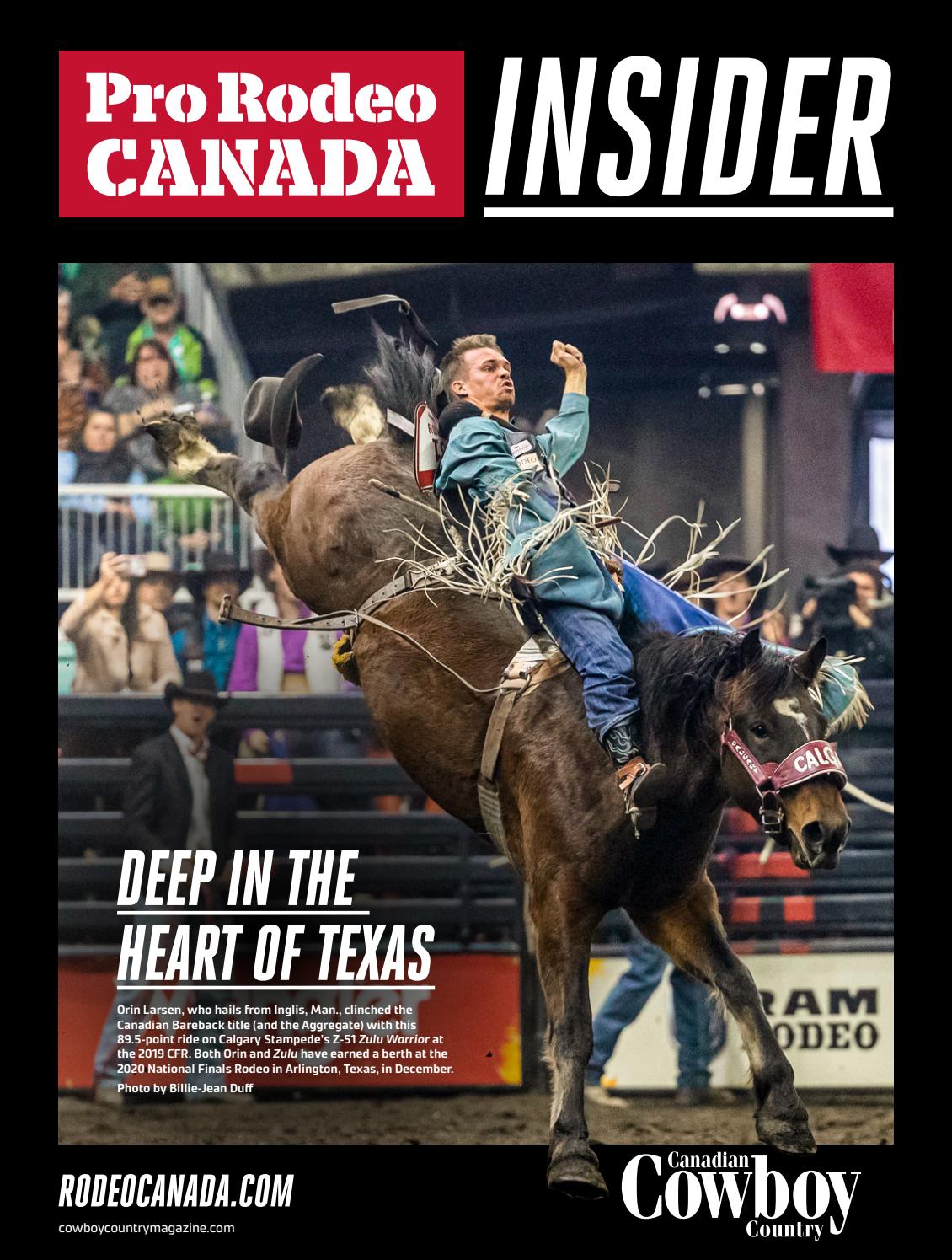 Pro Rodeo Canada Insider Dec 2020/Jan 2021 by Tanner Young Publishing ...