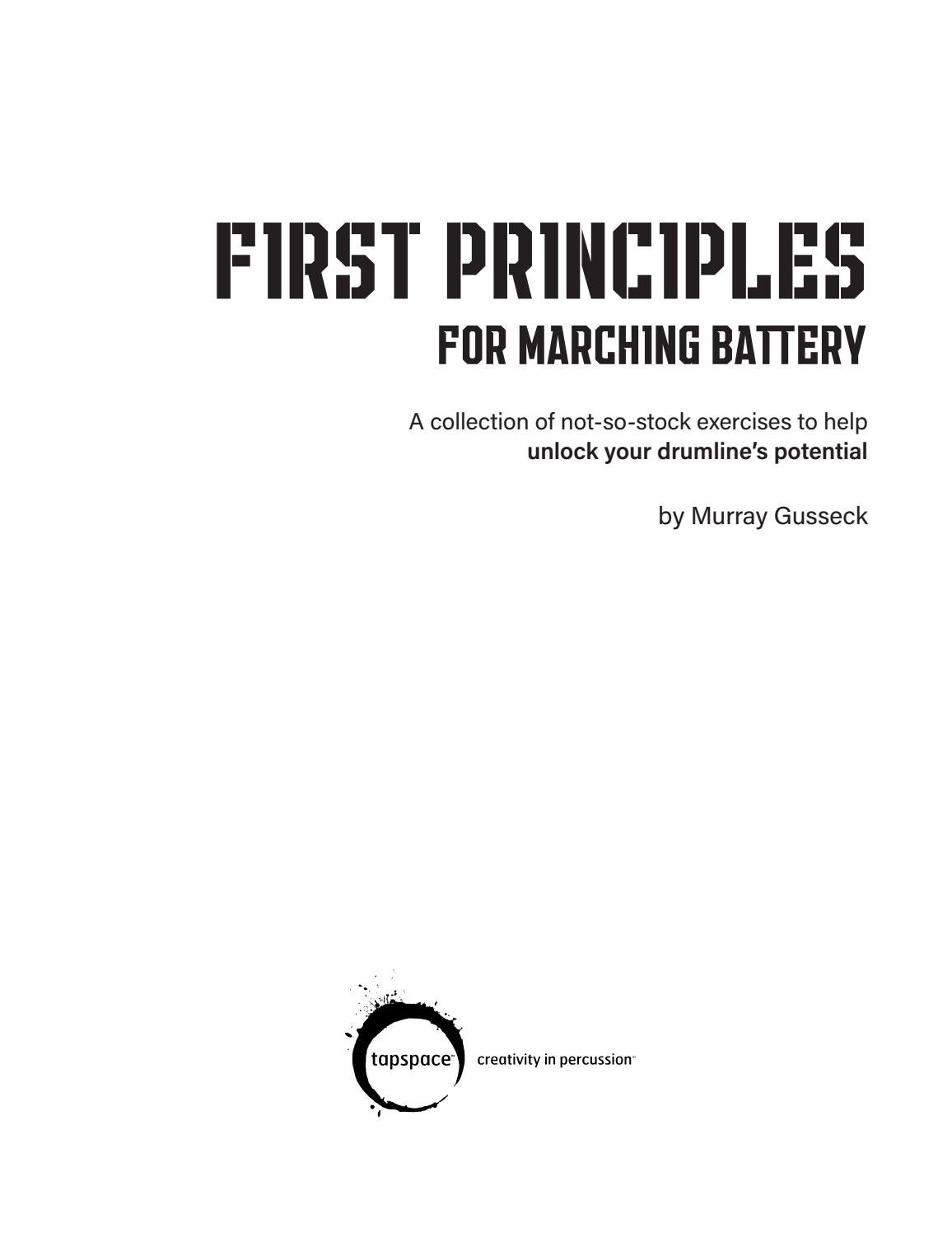 First Principles-SAMPLE by Tapspace - Issuu