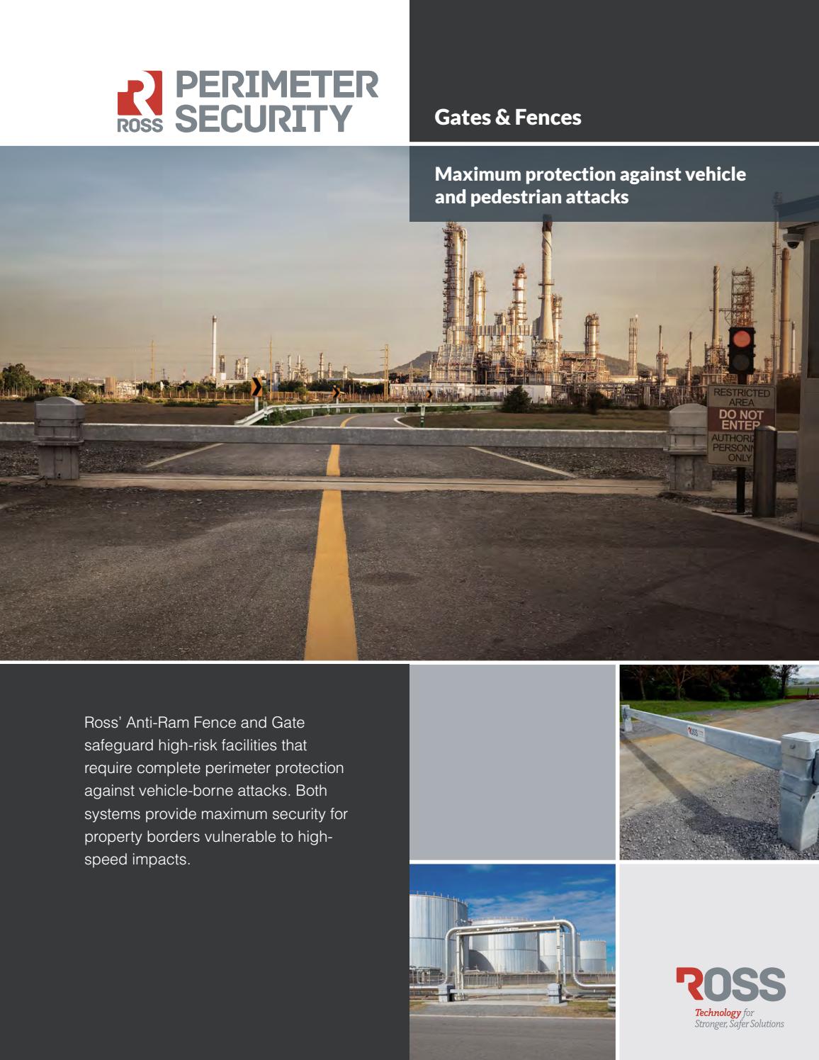 Ross Technology - M50-P1 Anti-Ram Fence and Gate Brochure by Ross ...