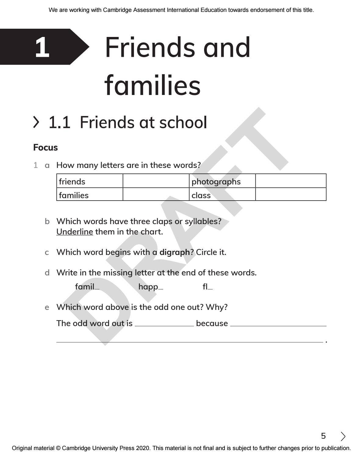 Primary English Workbook 2 Sample by Cambridge International Education ...