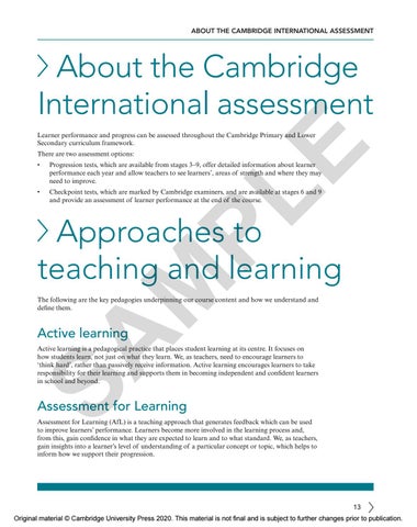Lower Secondary Science TEACHER’S RESOURCE 7 by Cambridge International ...