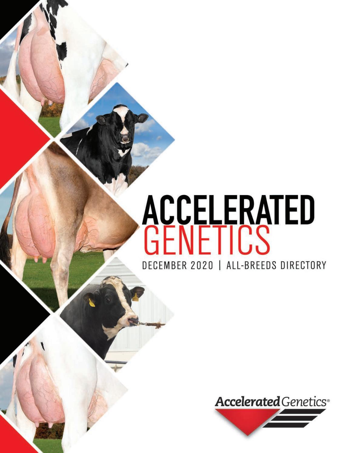 Accelerated Genetics December 2020 All Breeds Directory by Select Sires ...