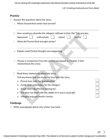 Primary English Workbook 4 Sample by Cambridge International Education ...