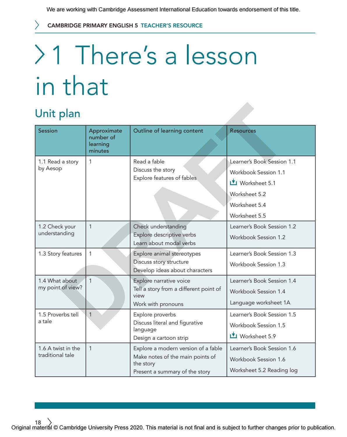 Primary English Teacher’s Resource 5 Sample by Cambridge International ...