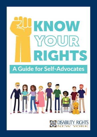 Know Your Rights: A Guide for Self-Advocates by Disability Rights NY ...
