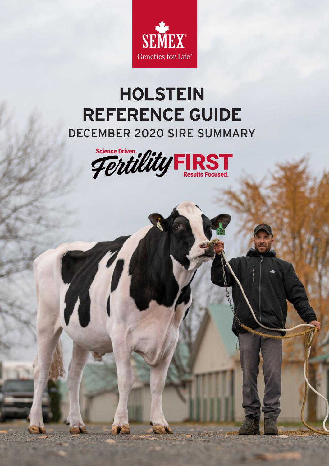 Semex - December 2020 USA Holstein Reference Guide by Semex - Issuu