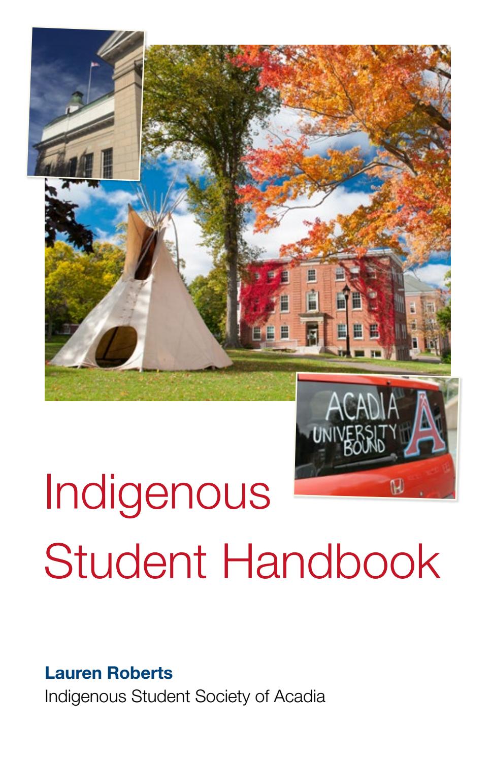 Indigenous Student Handbook by Acadia University - Issuu