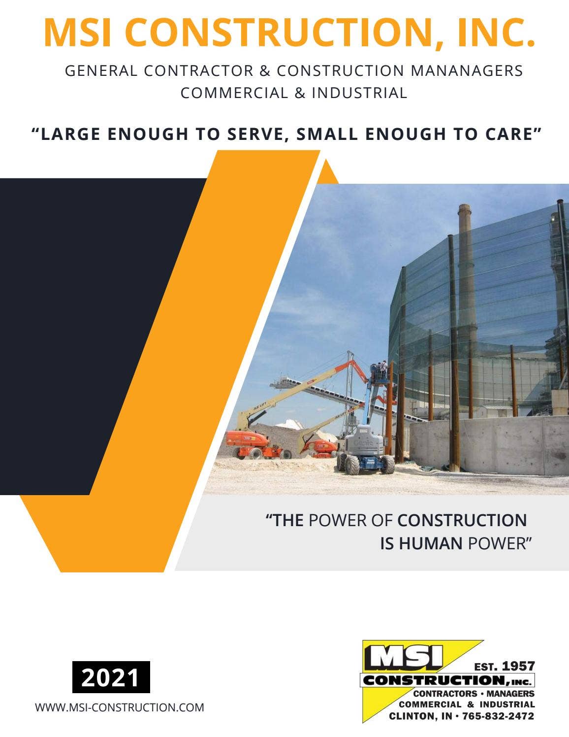 2021 General Statement of Qualifications by MSI Construction, INC - Issuu