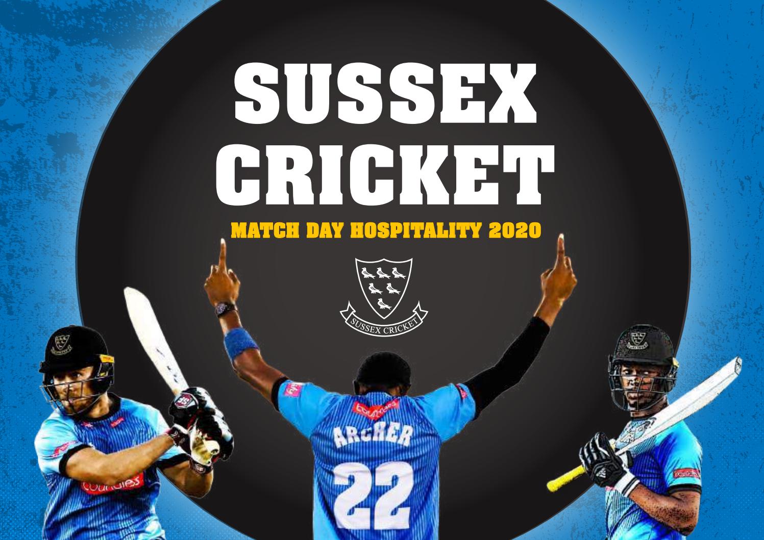 Matchday Hospitality Brochure 2020 by Sussex Cricket - Issuu