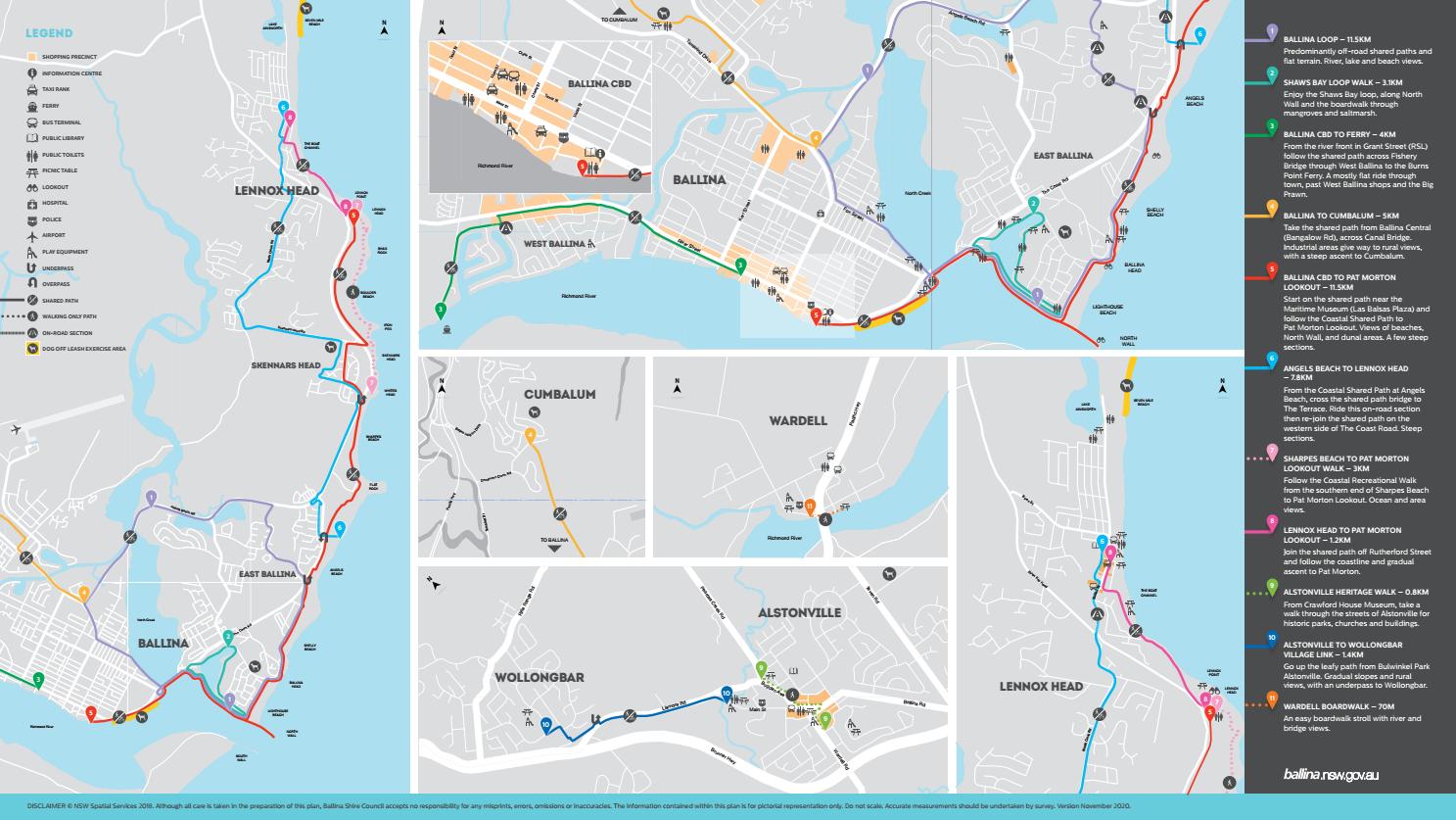 Cycleways and Shared Paths of Ballina Shire by Ballina Shire Council ...