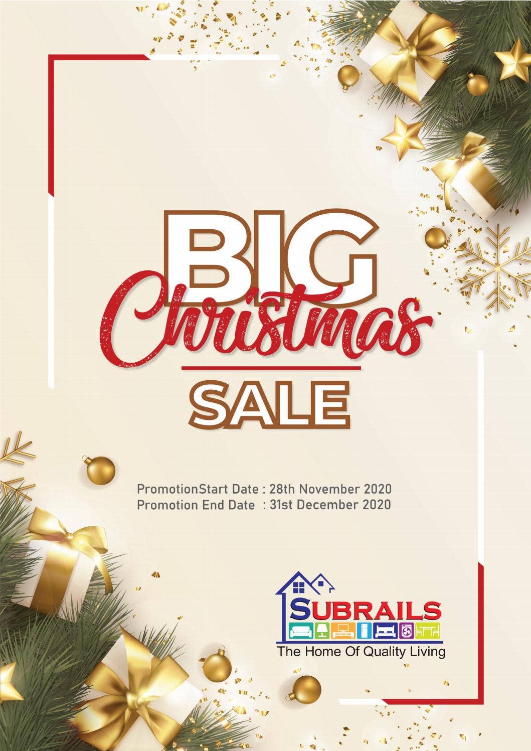 Big Christmas Sale Catalogue 2020 by Subrails Furniture Centre - Issuu